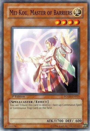 Mei-kou, Master of Barriers - Force of the Breaker - YuGiOh