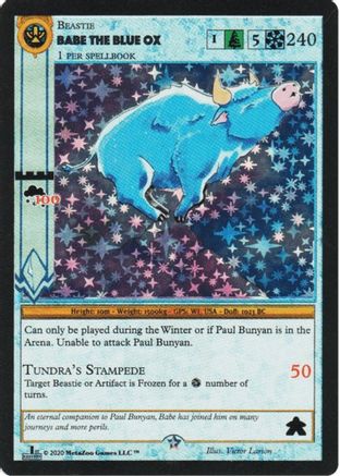 Babe The Blue Ox - Sample Cards - MetaZoo