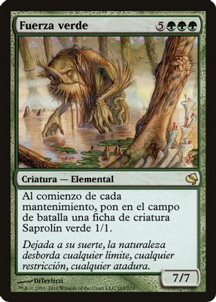 Verdant Force (Spanish) - "Fuerza verde" - Magic Encyclopedia 2011 ...