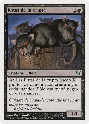 Crypt Rats (Spanish) - "Ratas de la cripta" - Magic Encyclopedia 2005 ...