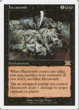Hecatomb - Classic Sixth Edition - Magic: The Gathering