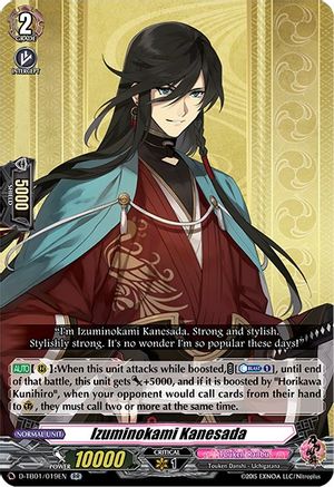 Izuminokami Kanesada - D-TB01: Touken Ranbu -ONLINE- 2021 - Cardfight Vanguard