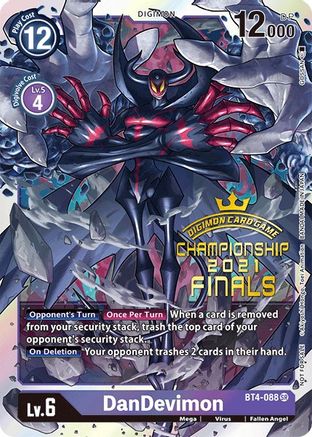 DanDevimon (2021 Championship Finals Event Pack Alt-Art Gold Stamp Set ...
