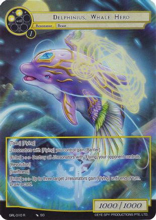 Delphinius, Whale Hero (Full Art) - Game of Gods: Reloaded - Force of Will
