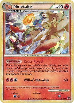 Ninetales - 7/123 (Cracked Ice) - Blister Exclusives - Pokemon