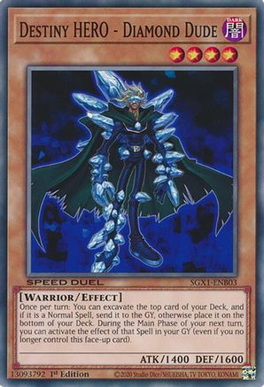 Destiny HERO - Diamond Dude - Speed Duel GX: Duel Academy Box - YuGiOh