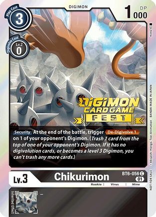 Chikurimon (Digimon Card Game Fest 2022) - Double Diamond - Digimon ...