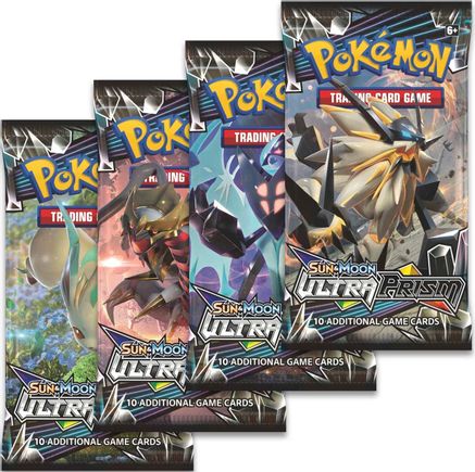 Ultra Prism Booster Pack Art Bundle [Set of 4] - SM - Ultra Prism - Pokemon