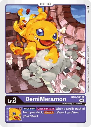 DemiMeramon - New Awakening - Digimon Card Game