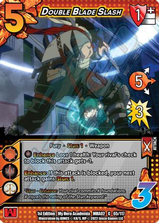 Double Blade Slash - UniVersus: My Hero Academia: Crimson Rampage ...
