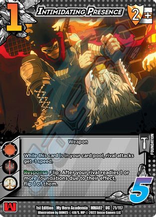 Intimidating Presence - UniVersus: My Hero Academia: Crimson Rampage ...