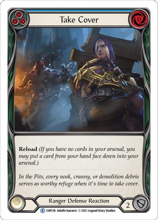 Take Cover (Blue) - History Pack Vol.1 - Flesh and Blood TCG