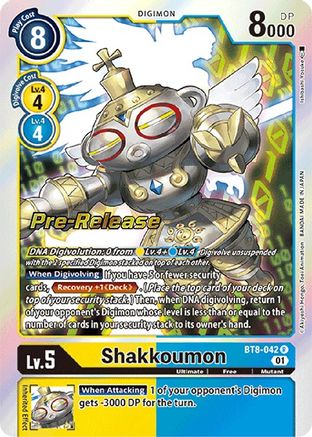 Shakkoumon - New Awakening Pre-Release Cards - Digimon Card Game