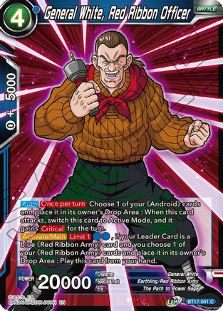General White, Red Ribbon Officer - Ultimate Squad - Dragon Ball Super ...