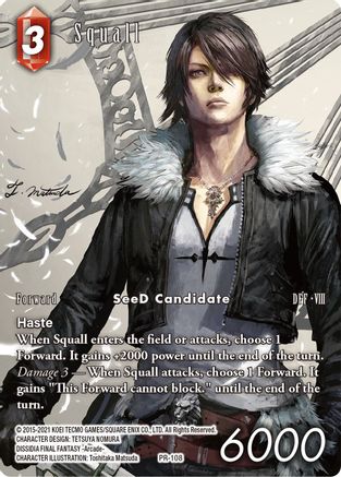 Squall - PR-108 (Full Art) - Deck Exclusive Cards - Final Fantasy TCG