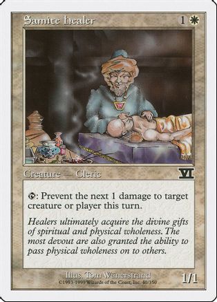 Samite Healer - Classic Sixth Edition - Magic: The Gathering