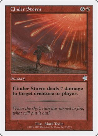 Cinder Storm - Starter 1999 - Magic: The Gathering