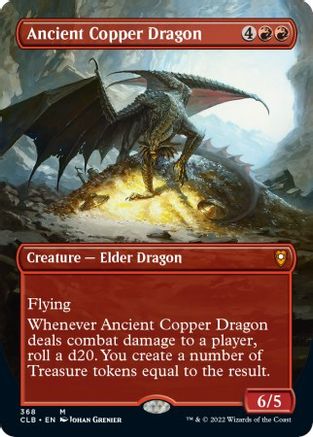 Ancient Copper Dragon (Borderless) - Commander Legends: Battle for ...