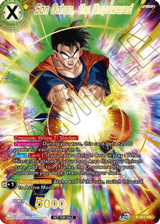 Son Gohan, the Empowered (Gold Stamped) - Promotion Cards - Dragon Ball ...