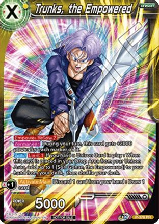 Trunks, the Empowered - Promotion Cards - Dragon Ball Super CCG