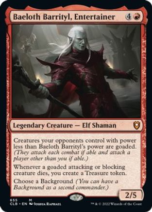 Baeloth Barrityl, Entertainer - Commander Legends: Battle for Baldur's ...