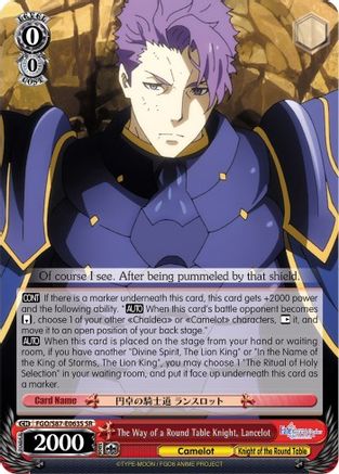 The Way of a Round Table Knight, Lancelot (SR) - Fate/Grand Order THE ...
