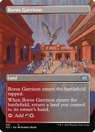 Boros Garrison (Borderless) - Double Masters 2022 - Magic: The Gathering