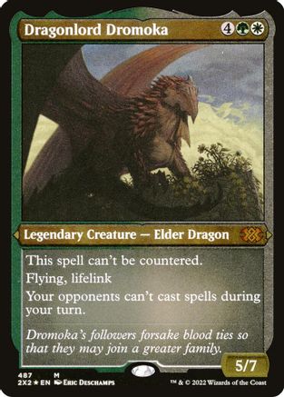 Dragonlord Dromoka (Foil Etched) - Double Masters 2022 - Magic: The Gathering