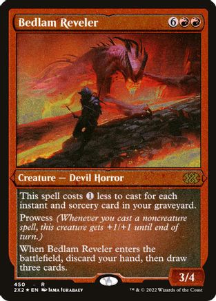 Bedlam Reveler (Foil Etched) - Double Masters 2022 - Magic: The Gathering