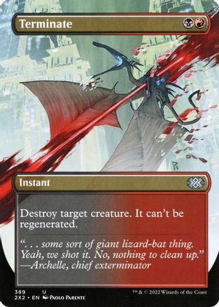 Terminate (Borderless) - Double Masters 2022 - Magic: The Gathering