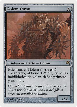 Thran Golem (Spanish) - "Gólem thran" - Magic Encyclopedia 2005 (Salvat ...
