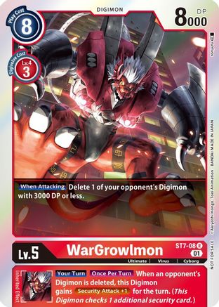WarGrowlmon (Gen Con 2022) - Starter Deck 07: Gallantmon - Digimon Card ...