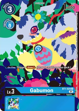 Gabumon - BT1-029 (Tamer's Card Set 2 Floral Fun) - Release Special ...