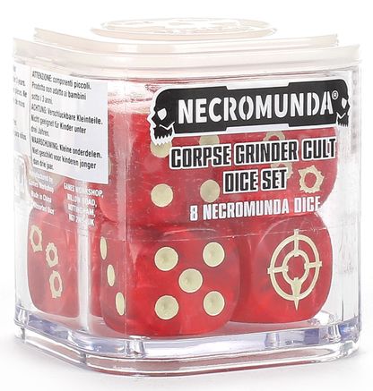 Necromunda: Corpse Grinder Cult Dice Set (8-Pack) - Warhammer Game ...