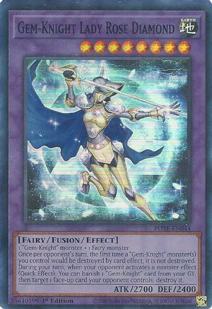Gem-Knight Lady Rose Diamond - Power of the Elements - YuGiOh