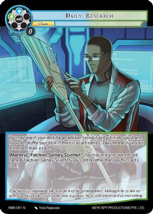 Daily Research - A New World Emerges - Force of Will