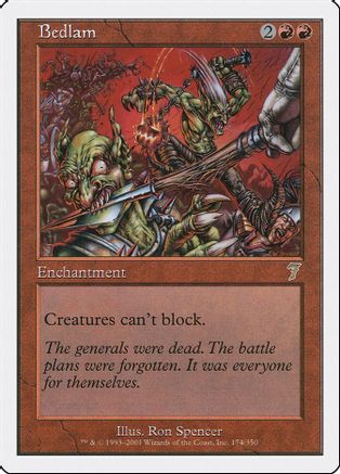 Bedlam - 7th Edition - Magic: The Gathering