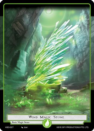 WInd Magic Stone - Hero Cluster Starter Decks - Force of Will