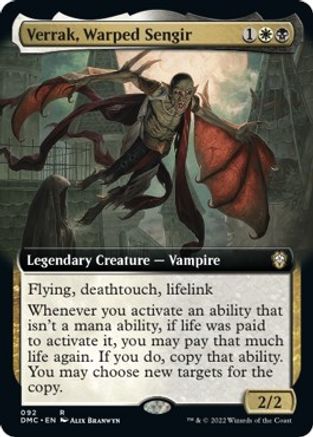 Verrak, Warped Sengir (Extended Art) - Commander: Dominaria United ...
