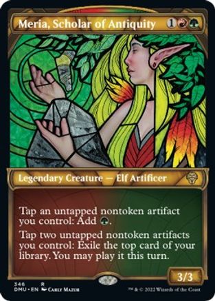 Meria, Scholar of Antiquity (Textured Foil) - Dominaria United - Magic ...