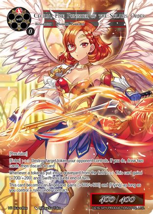 Cecilia, Fire Punisher of the Solaris Order - Promo Cards - Force of Will