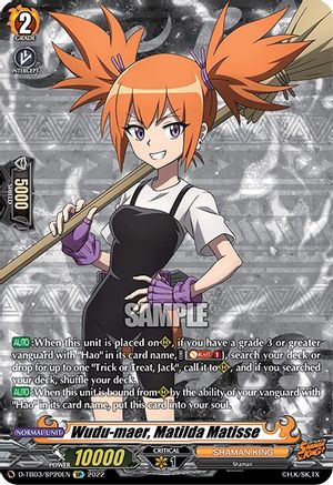 Wudu-maer, Matilda Matisse (SP) - D-TB03: Shaman King - Cardfight Vanguard