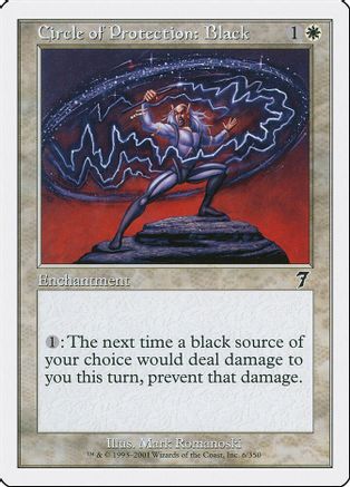 Circle of Protection: Black - 7th Edition - Magic: The Gathering