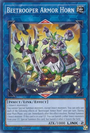 Beetrooper Armor Horn - 2022 Tin of the Pharaoh's Gods - YuGiOh
