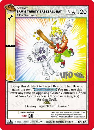 Sam's Trusty Baseball Bat - UFO: First Edition Spoiler Pack - MetaZoo