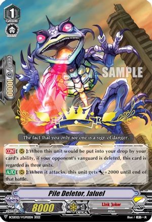 Pile Deletor, Jaluel - Bushiroad Event Cards - Cardfight Vanguard