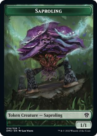 Saproling // Kobolds of Kher Keep Double-sided Token - Dominaria United ...