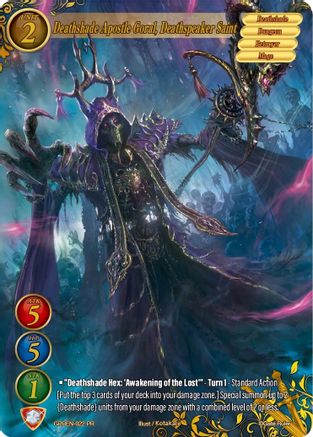 Deathshade Apostle Goral, Deathspeaker Saint - Gate Ruler Promo Cards ...