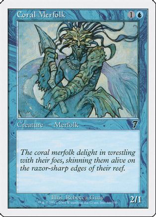 Coral Merfolk - 7th Edition - Magic: The Gathering