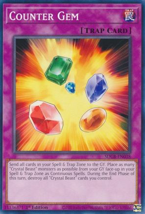 Counter Gem - Structure Deck: Legend of the Crystal Beasts - YuGiOh